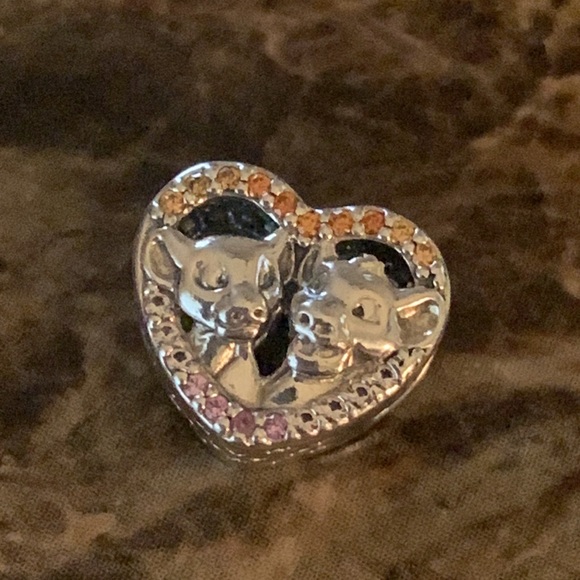 Pandora | Jewelry | Authentic Pandora Disney Simba And Nala Sparkling ...